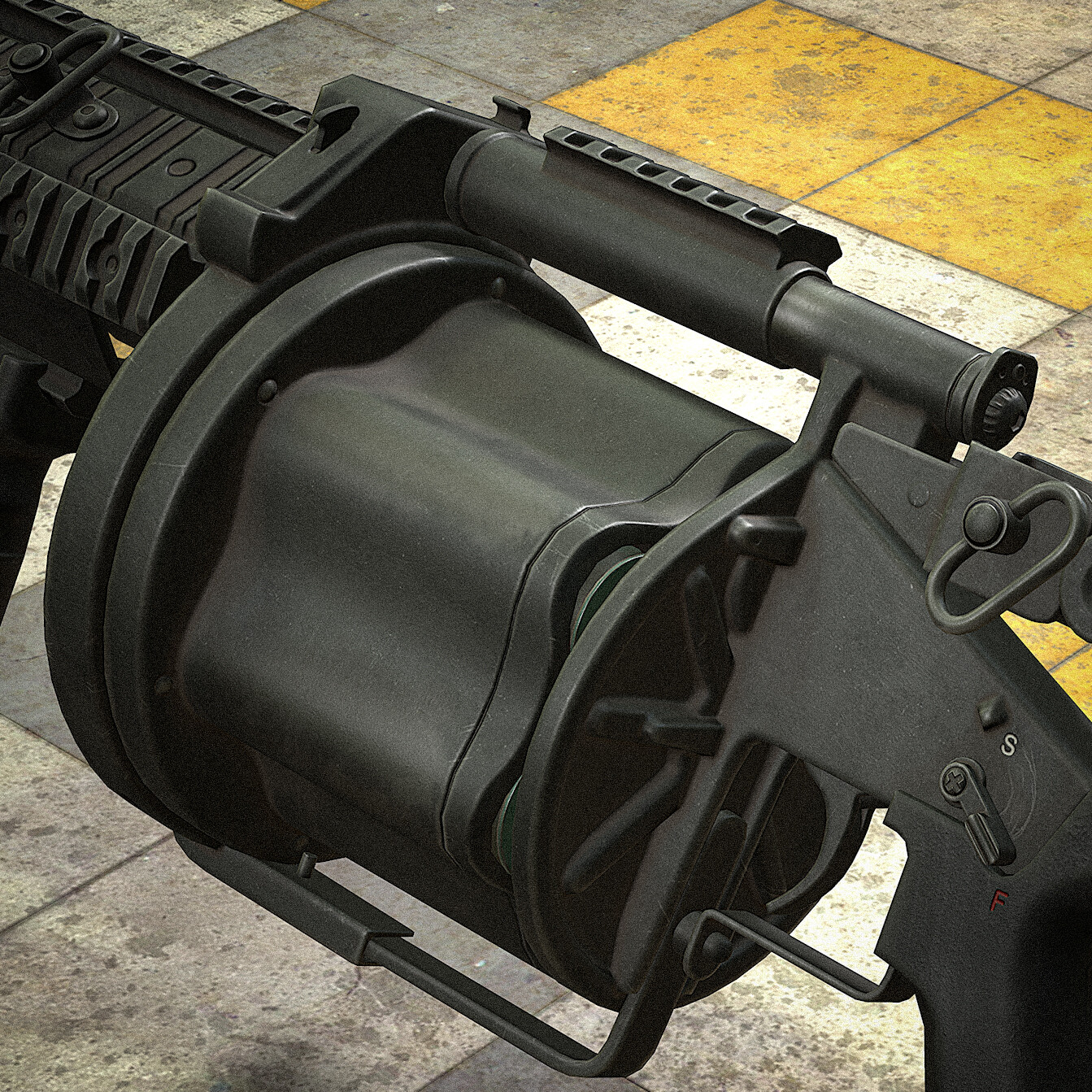 ArtStation - Grenade launcher - Milkor MLG - Rust