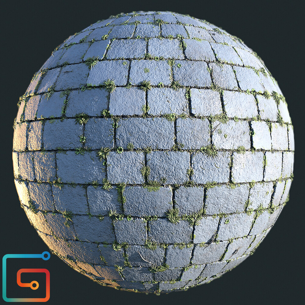 ArtStation - PBR Street Cobblestone Material Study