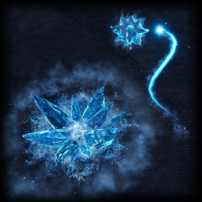 ArtStation - FX - Ice Projectile