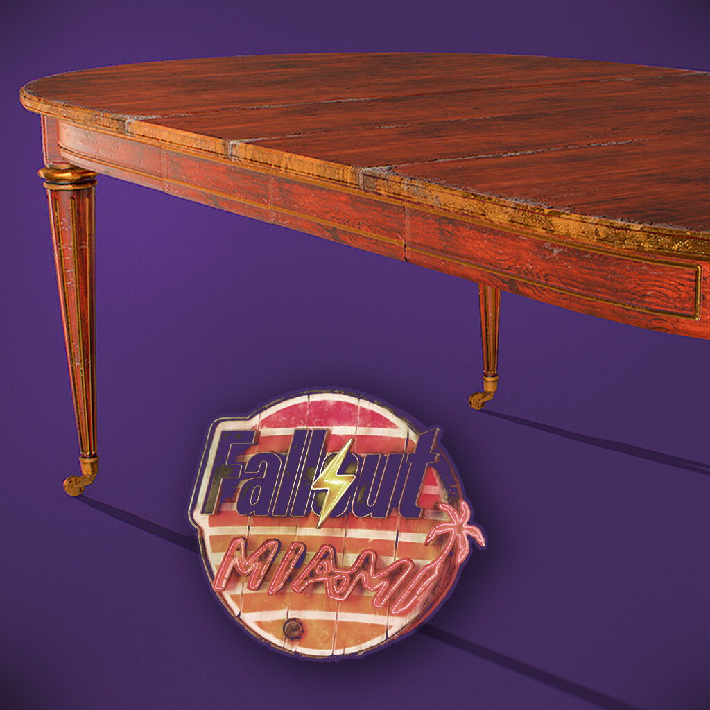 ArtStation - Fallout Miami Cubano Table