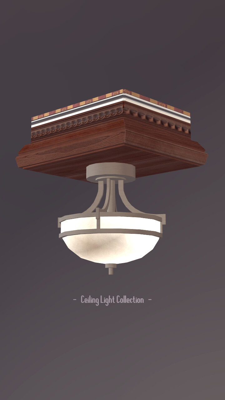 ArtStation - Ceiling Light Collection | 3D Asset Design