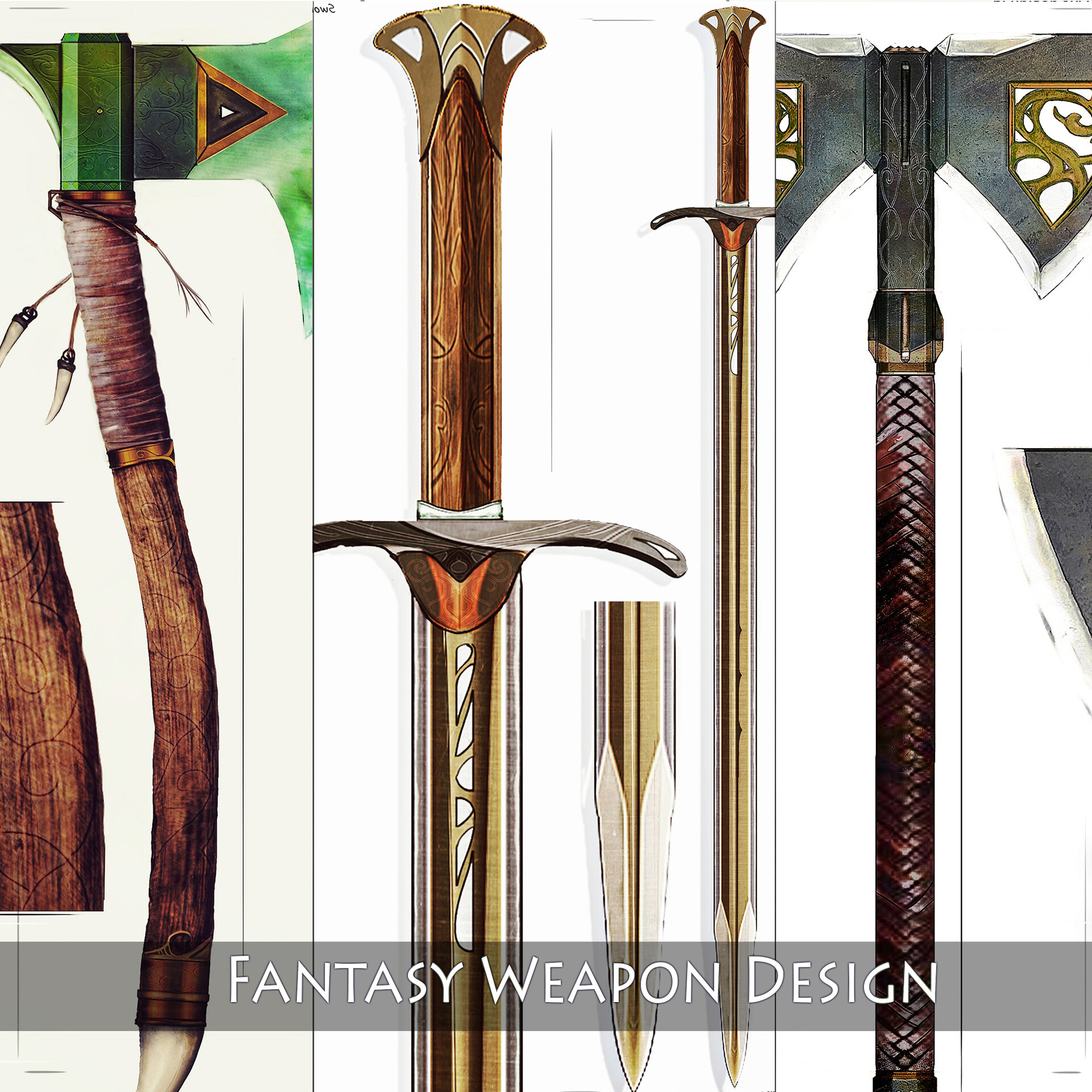 ArtStation - Fantasy Weapon Designs