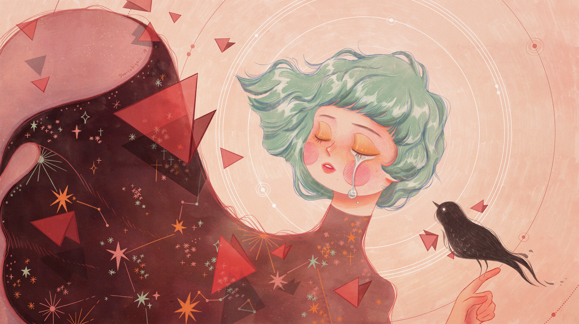 ArtStation - GRIS Fan Art ️💛💙