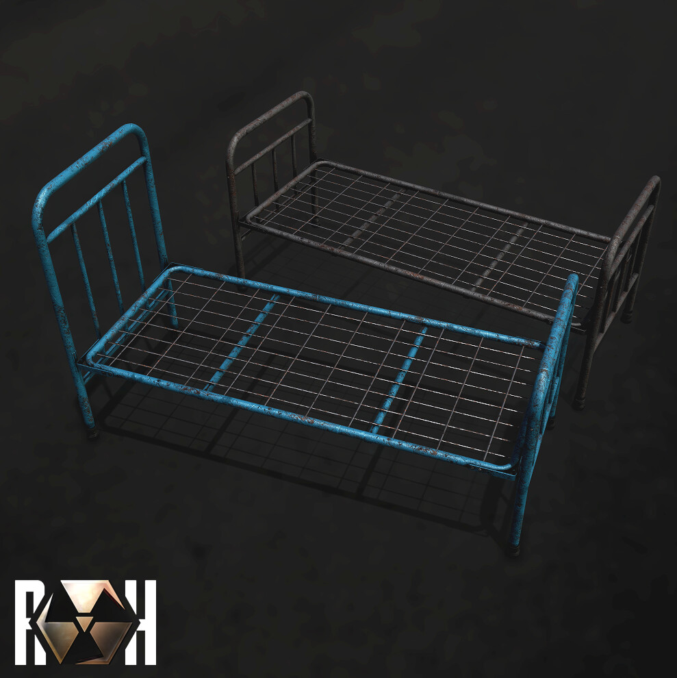 ArtStation - Old Soviet Bed Asset