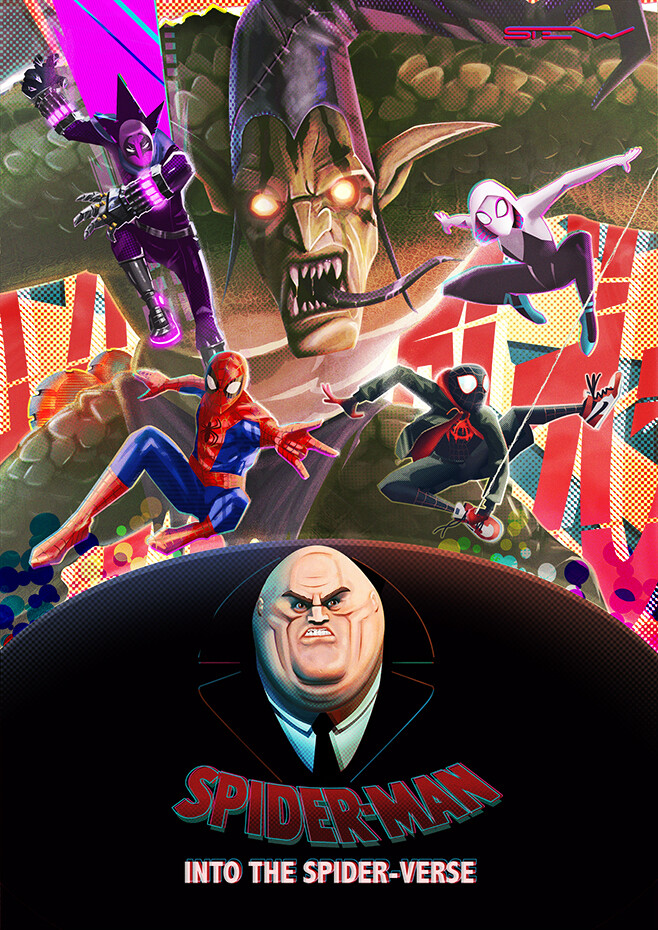 ArtStation - Into the Spider Verse character paintings