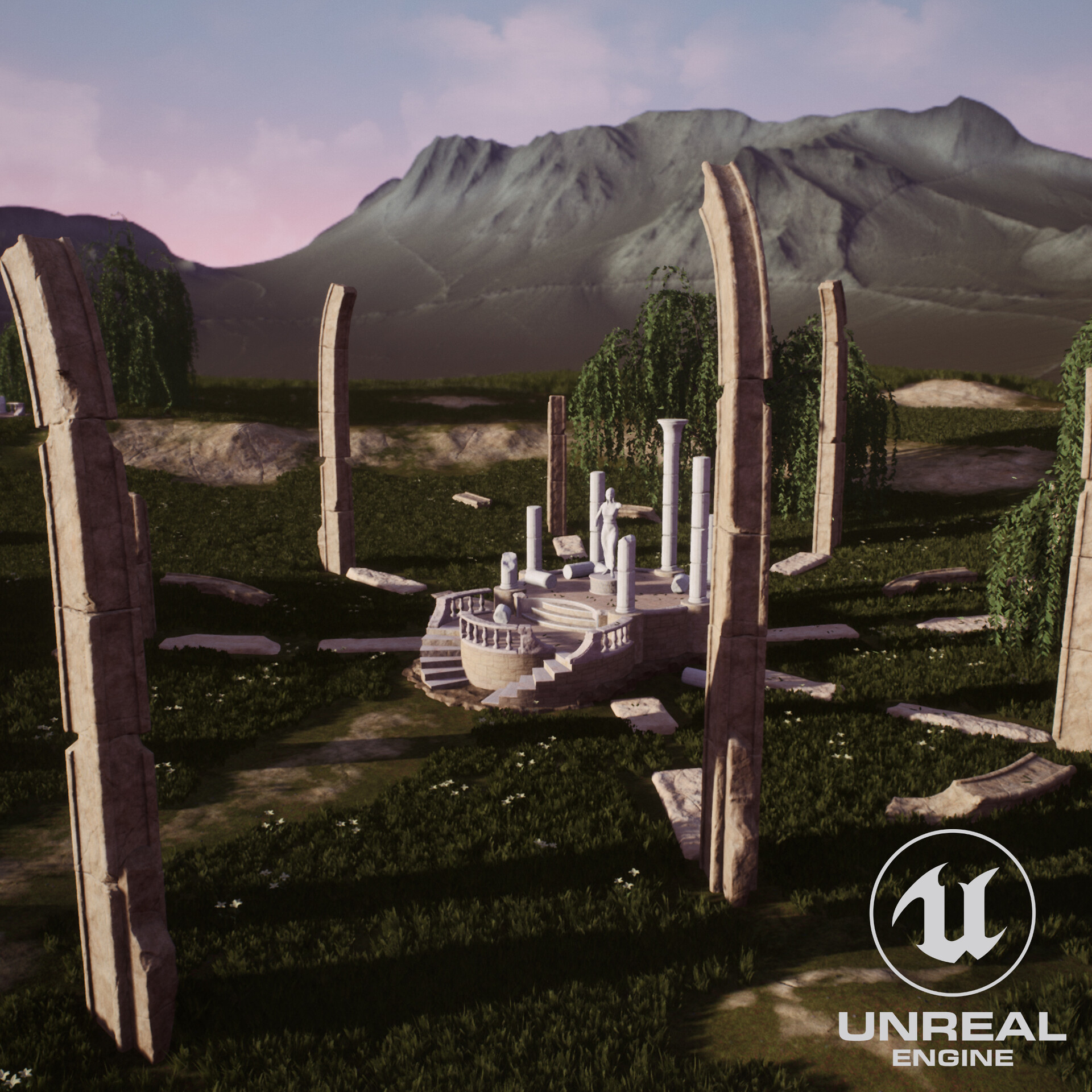 ArtStation - Isolated temple (UE4)