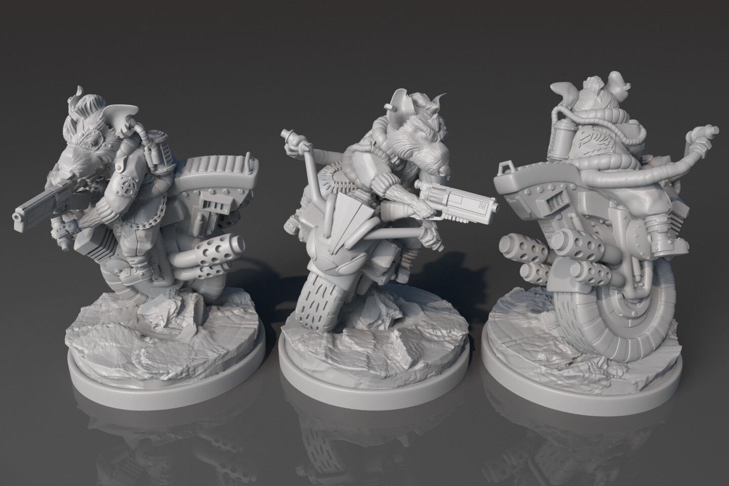 ArtStation - Biker Rat Miniature