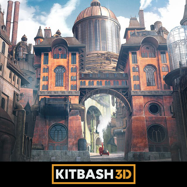 ArtStation - KitBash3D - Steampunk Kit