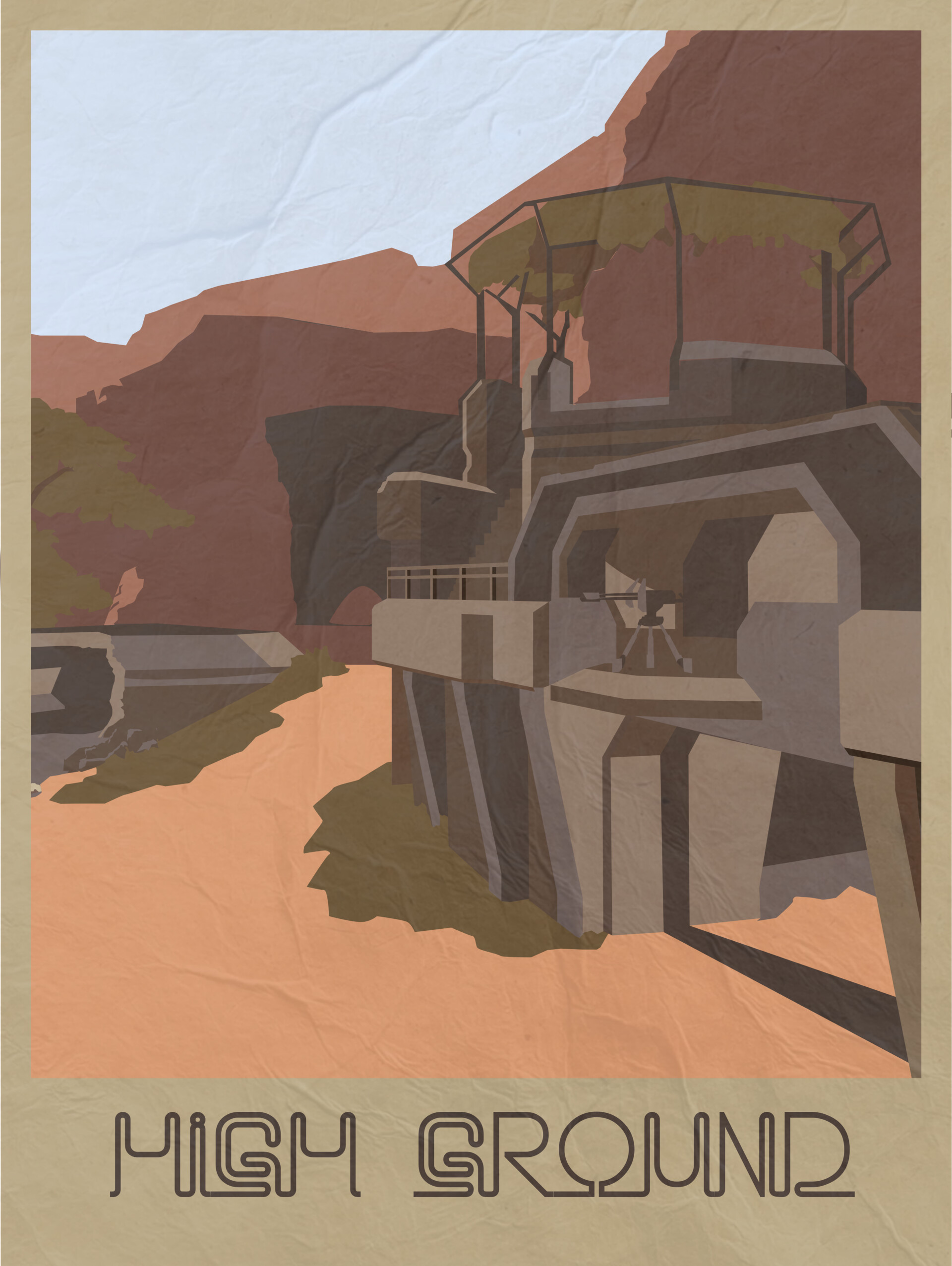 ArtStation - Halo 3 High Ground Vintage Poster