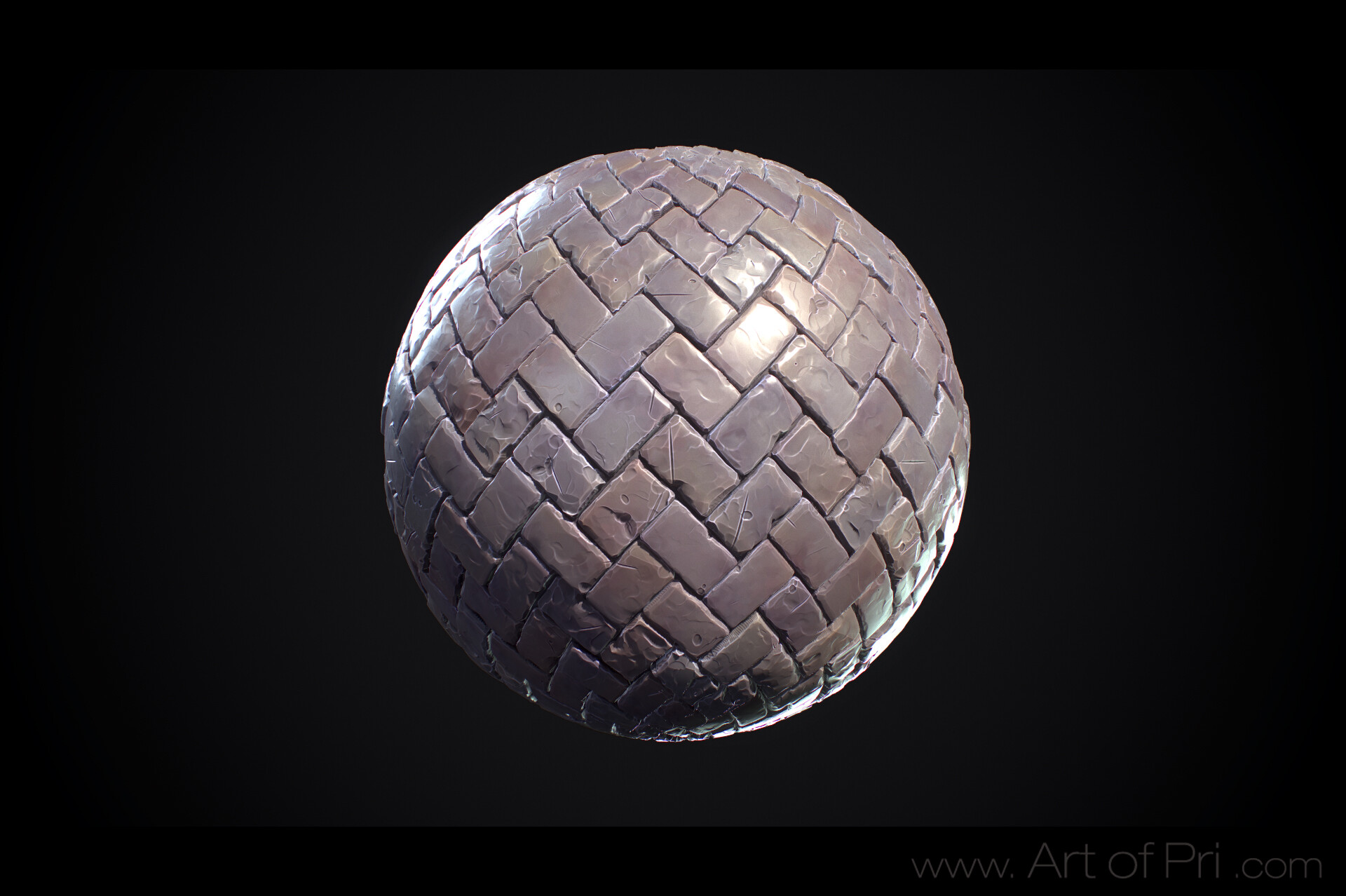 ArtStation - Stylized Stone Brick Textures