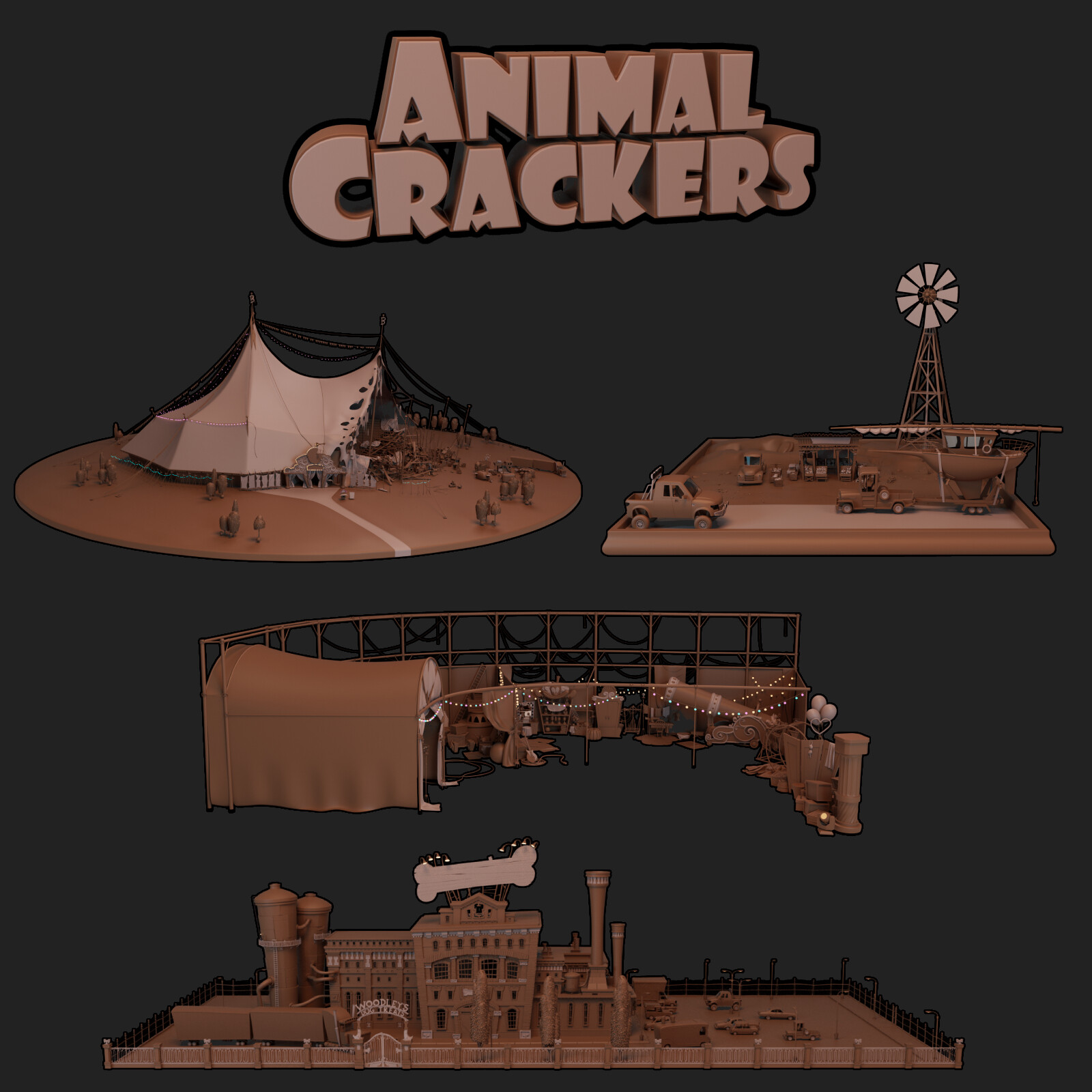ArtStation - Animal Crackers Environments