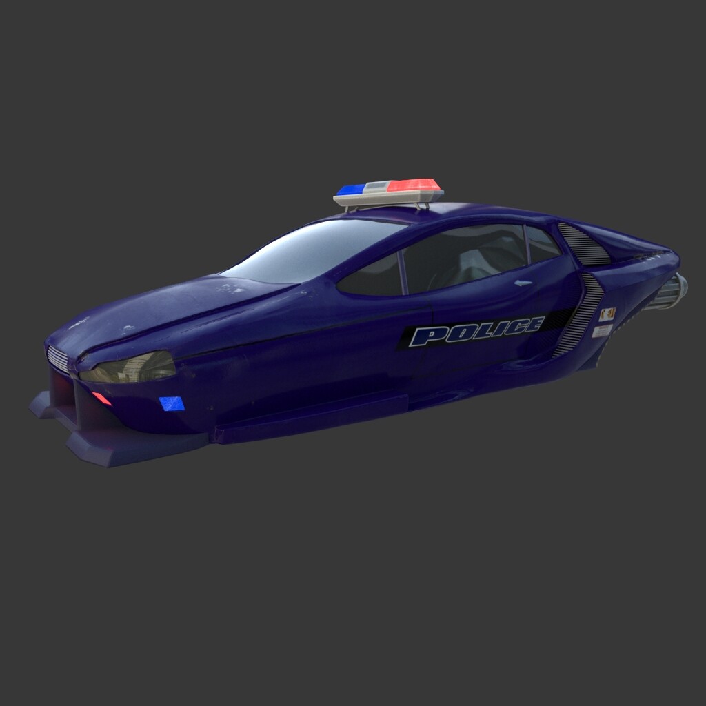 ArtStation - Sci Fi Police Car