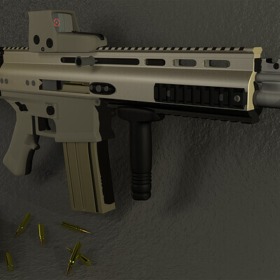 ArtStation - MK16 Mod 0 SCAR