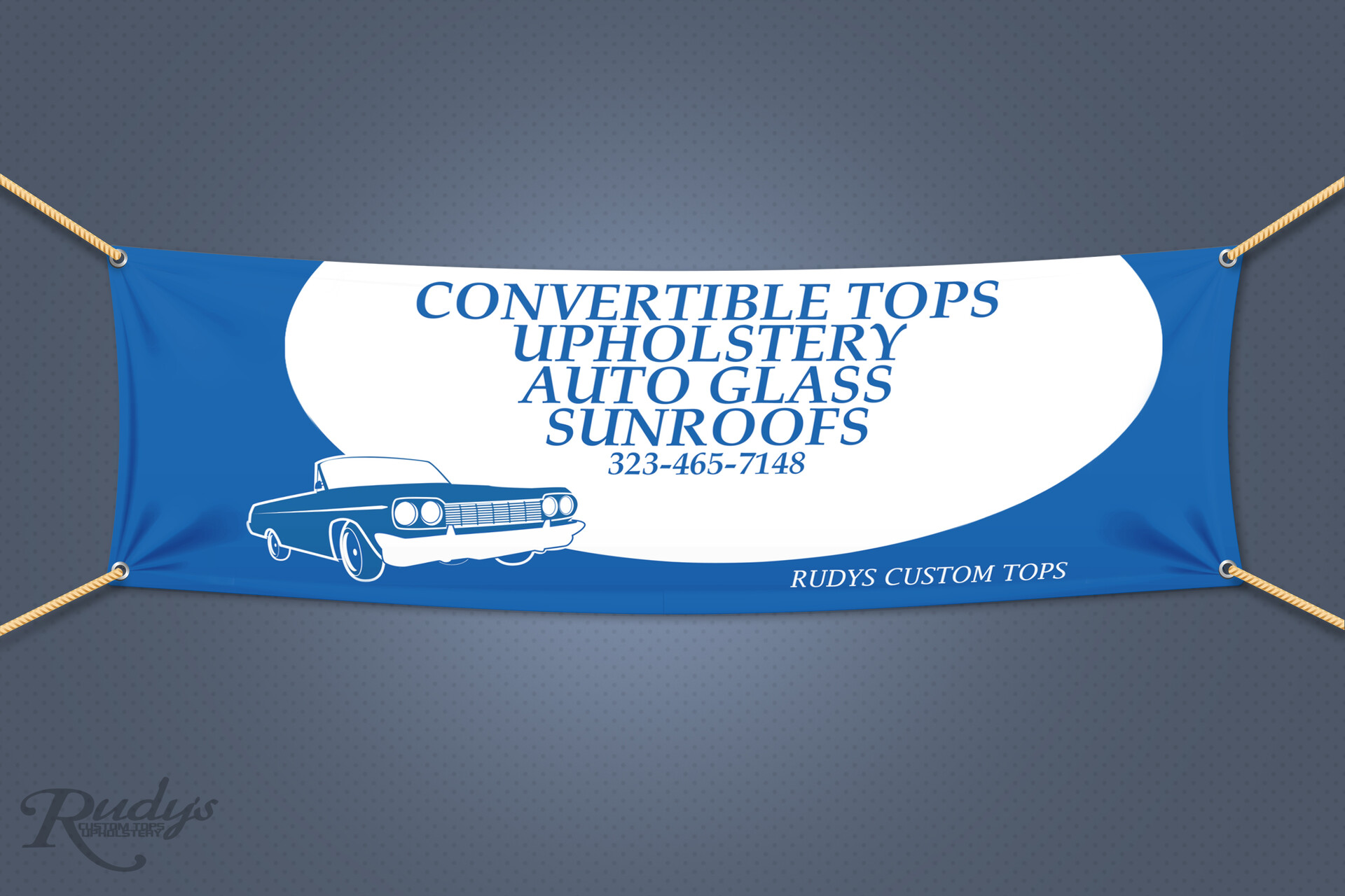 ArtStation - Rudy's Custom Tops Store Banner Design