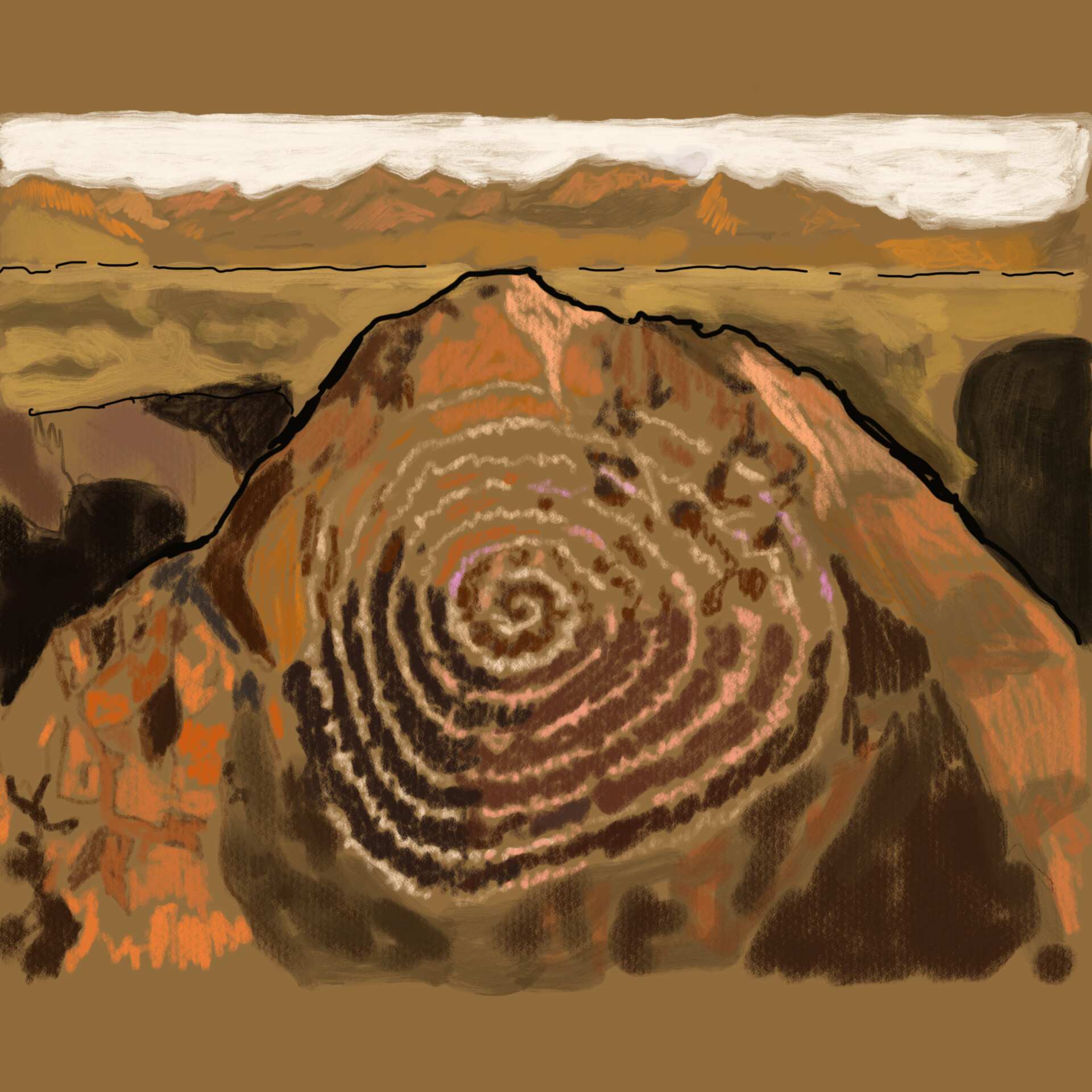 ArtStation - Petroglyphs and Petrified Objects