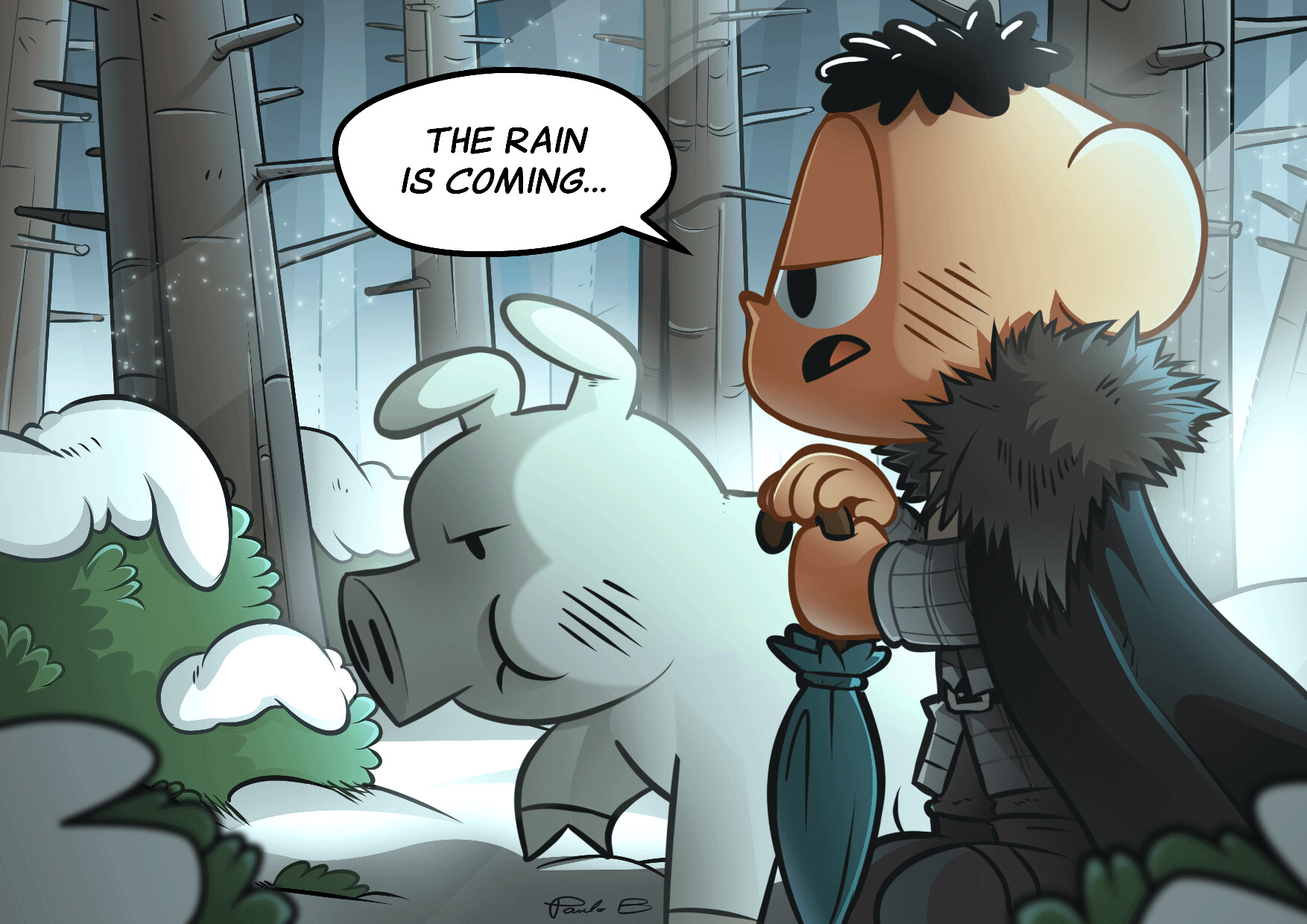 ArtStation - The Rain is Coming - Turma da Mônica