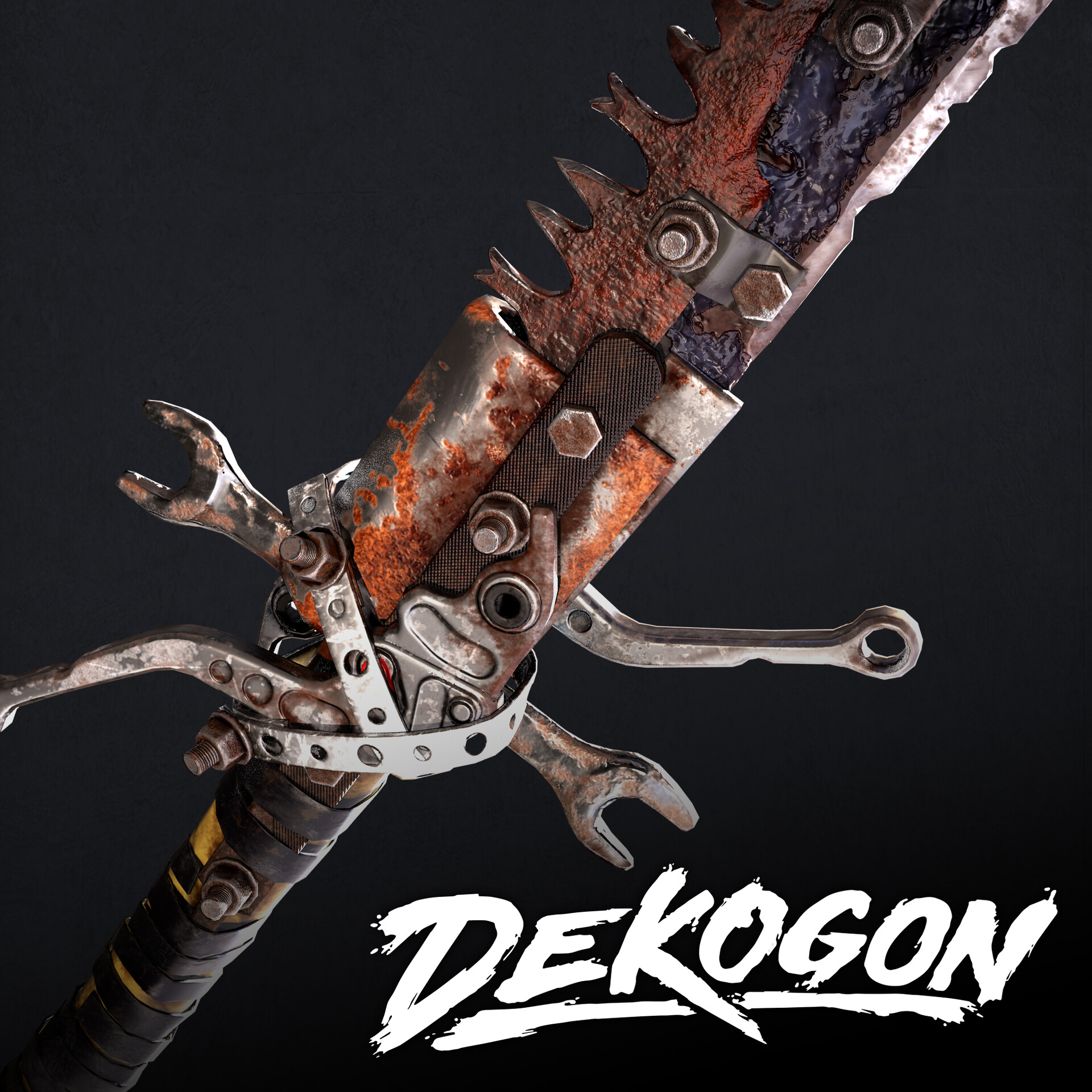 ArtStation - Post Apocalyptic Handheld Sword