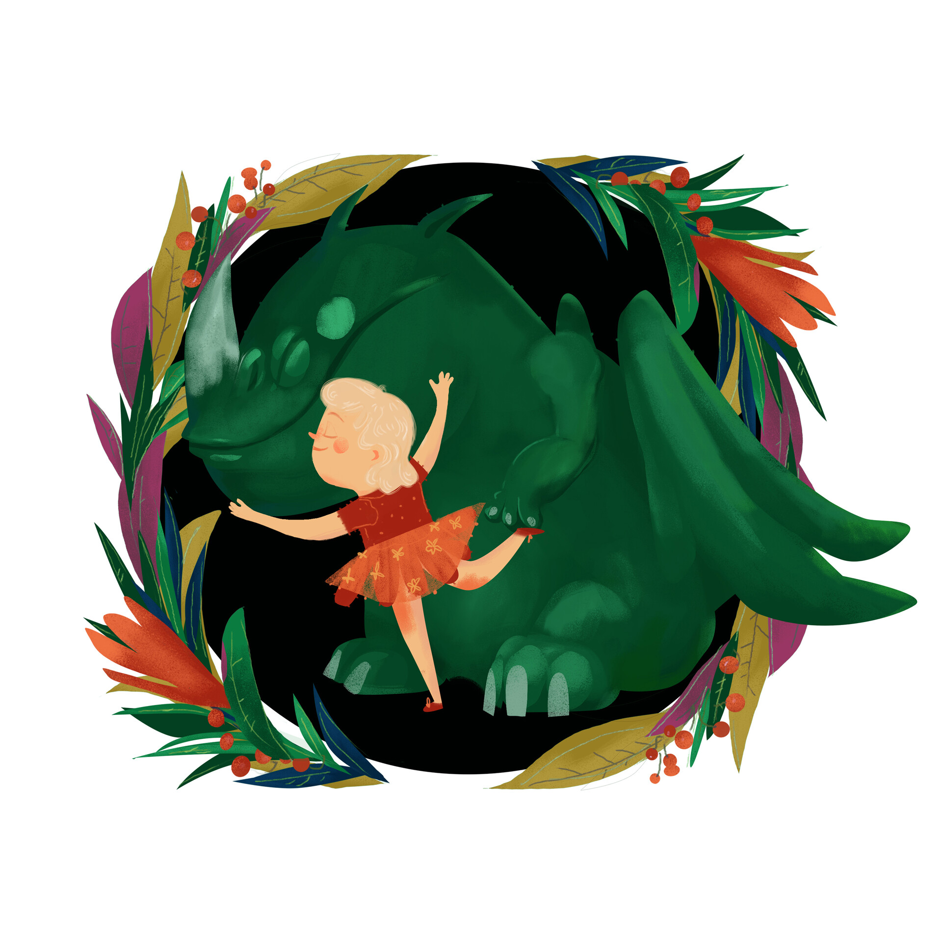 ArtStation - Dragon hug