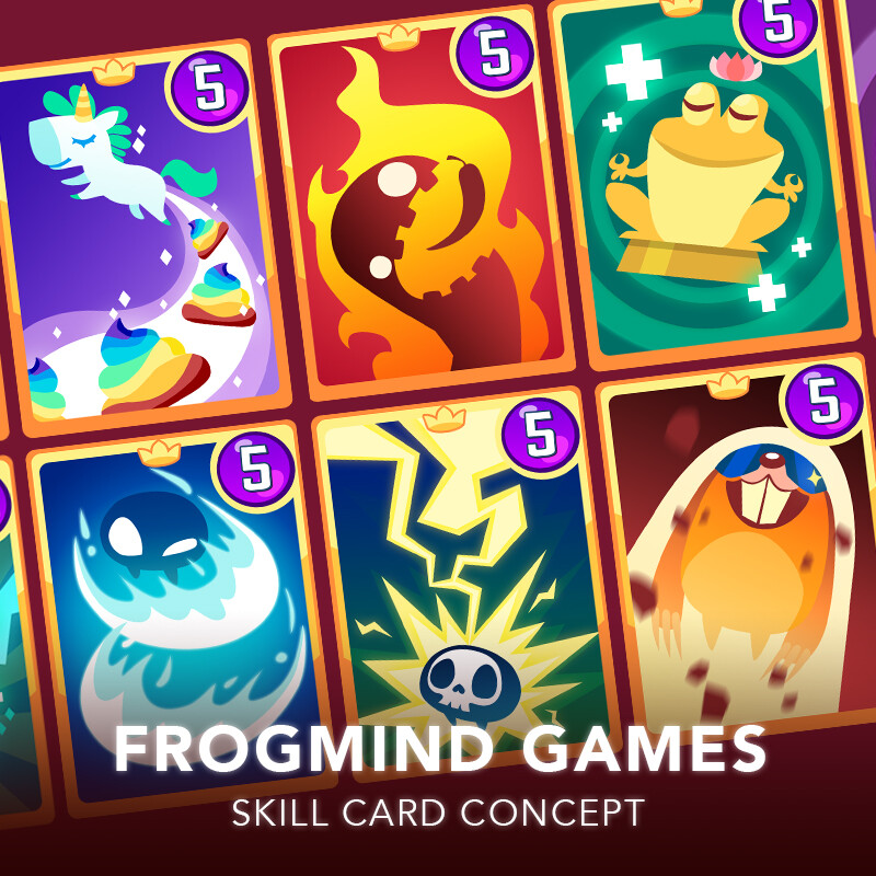 ArtStation - FROGMIND - Skill card concept