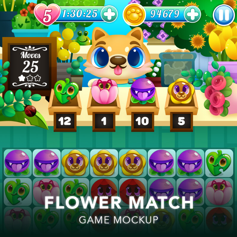 ArtStation - Flower match