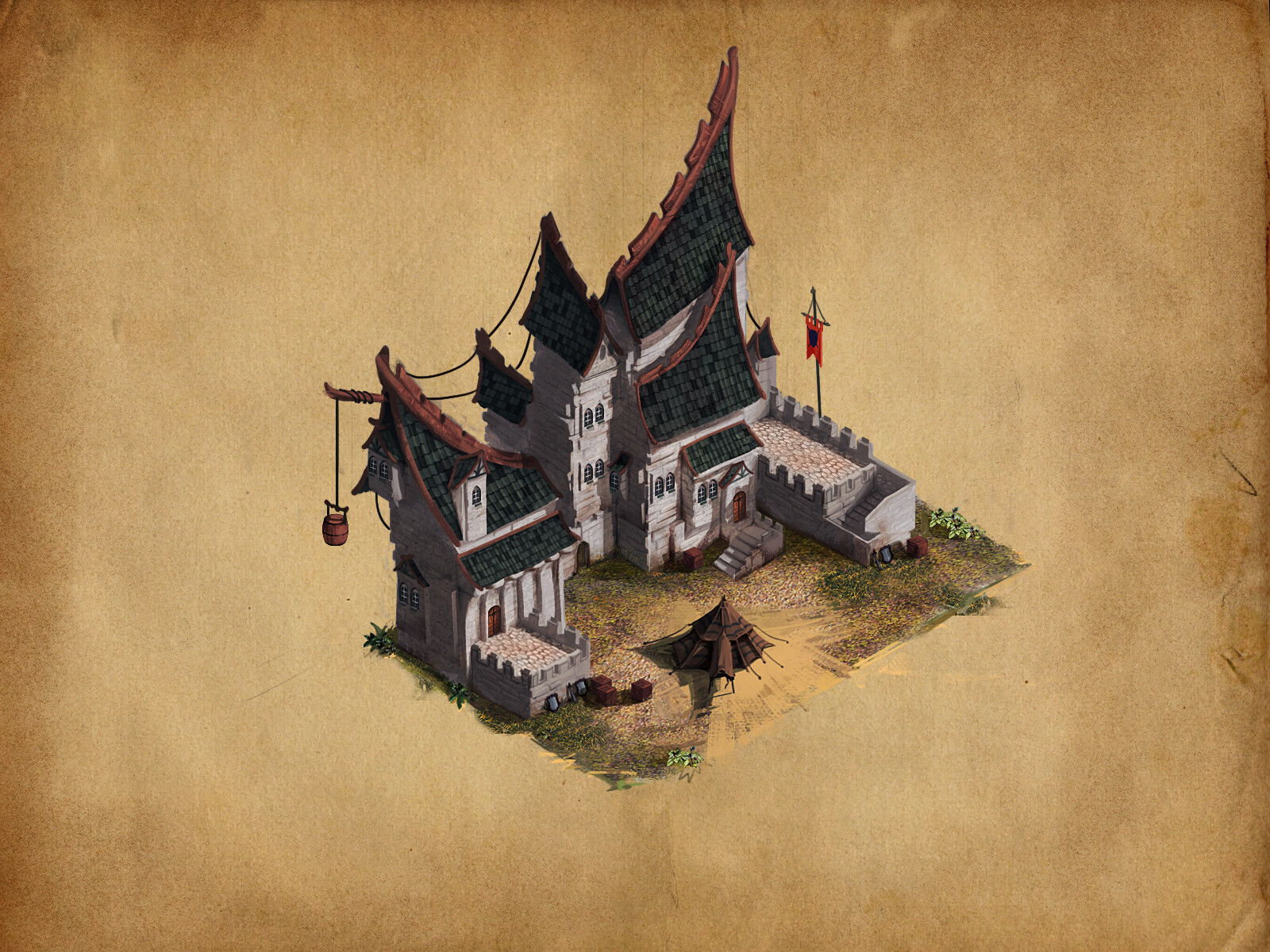 ArtStation - Strategy Game Concepts - City Building