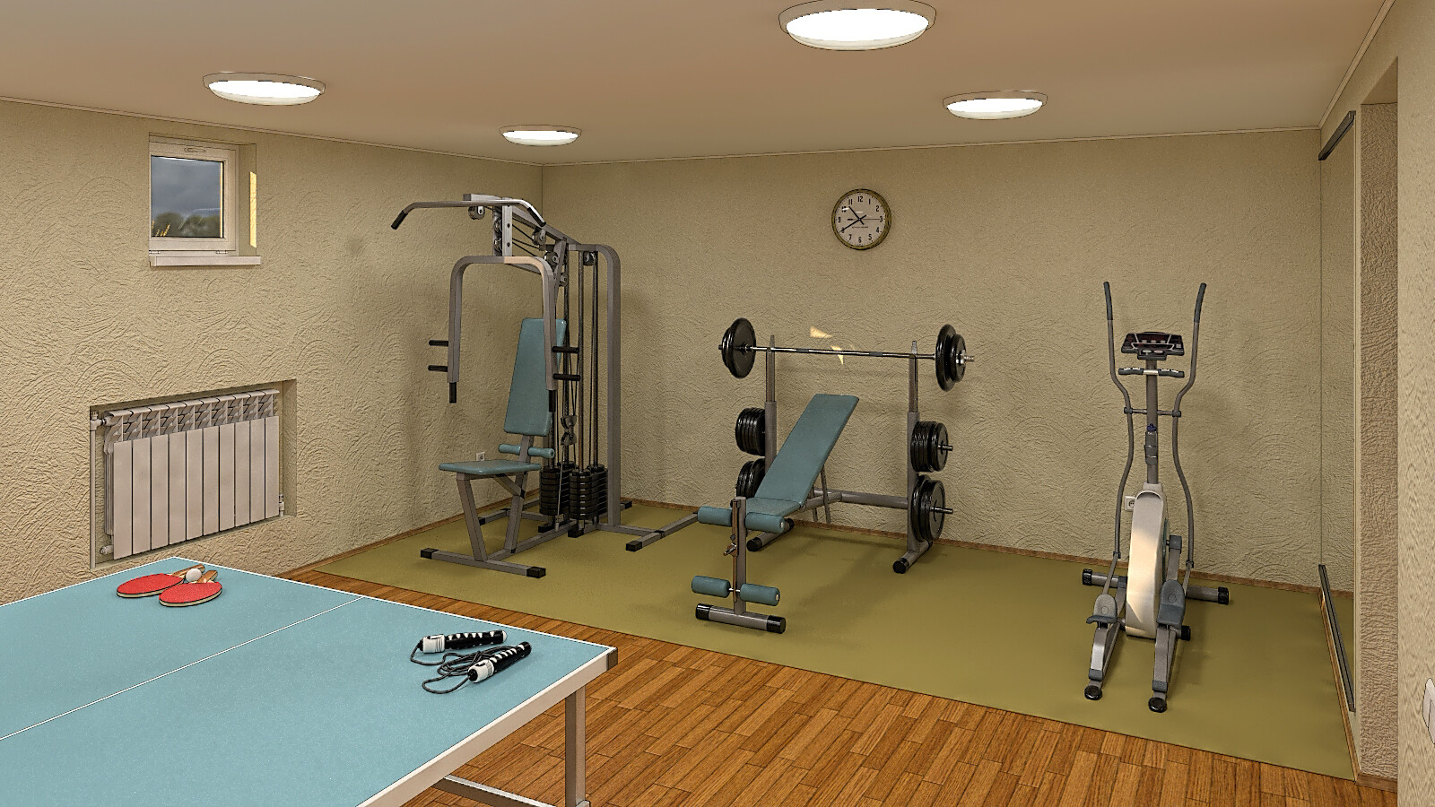 ArtStation - Дизайн интерьера - Activity room. Pano 360.