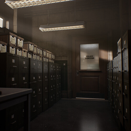 ArtStation - GCPD Police Records Room