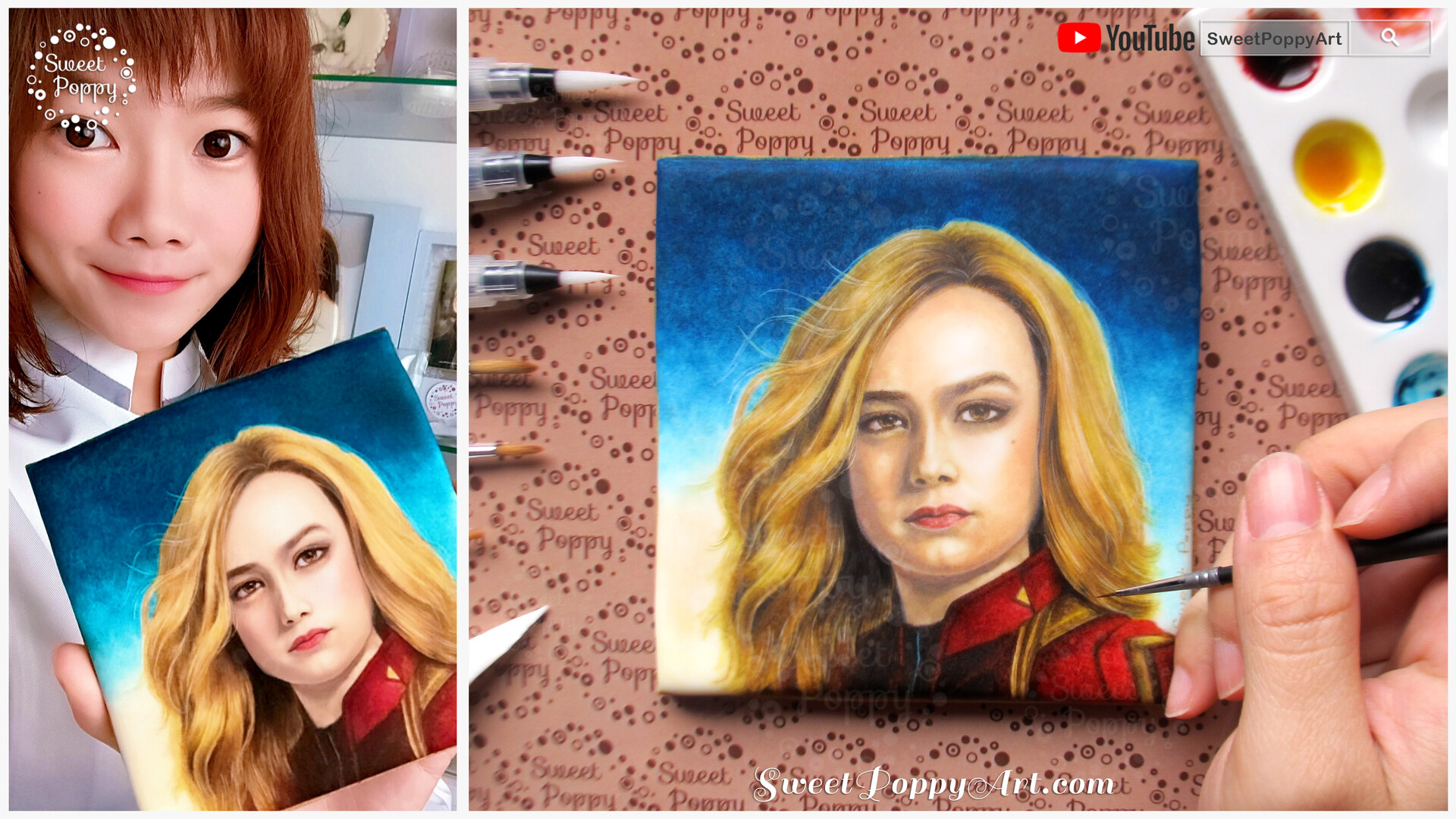 ArtStation - Drawing Captain Marvel | Cookies Art | EP.80