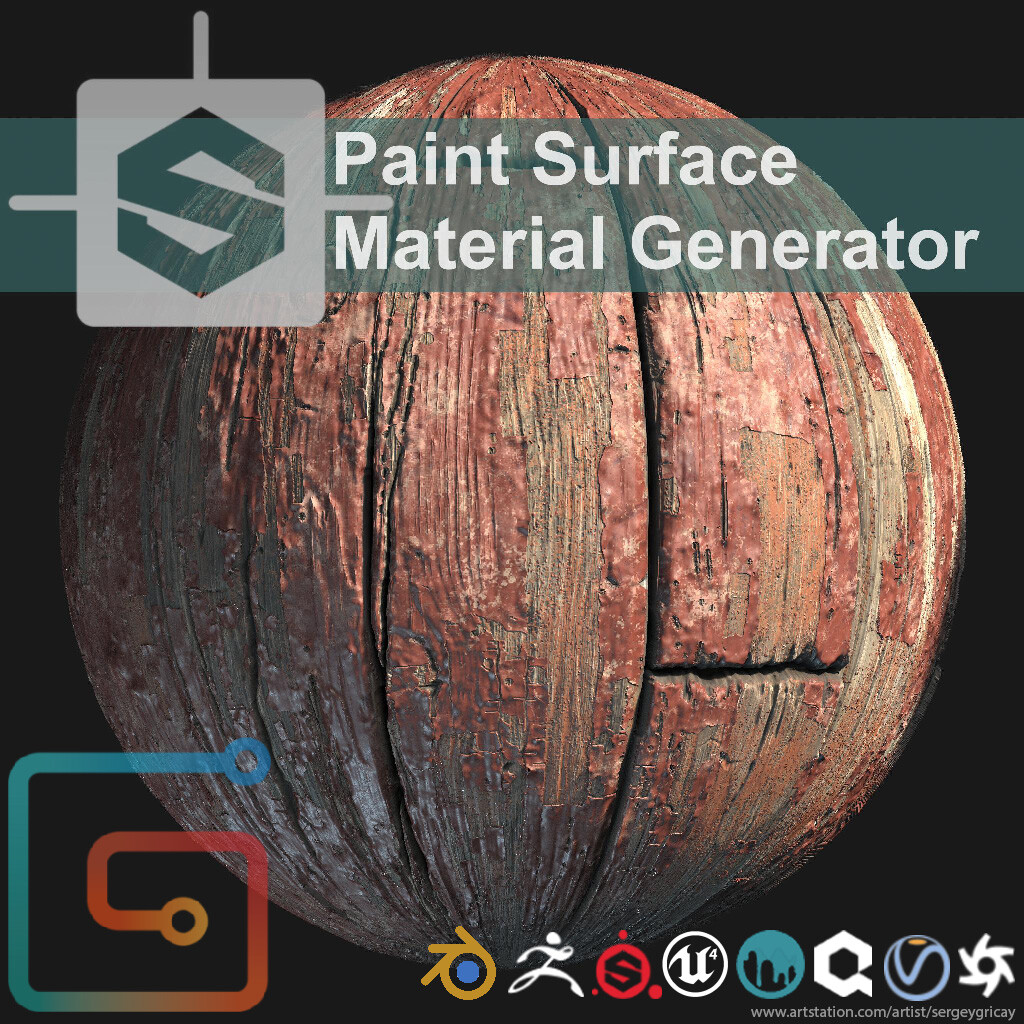 ArtStation - Paint Surface Material Generator