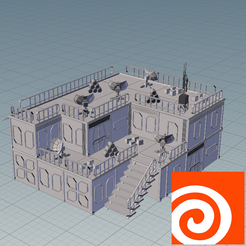 ArtStation - Procedural SF Building Generator
