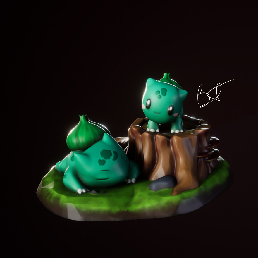 ArtStation - Bulbasaur 3D Print