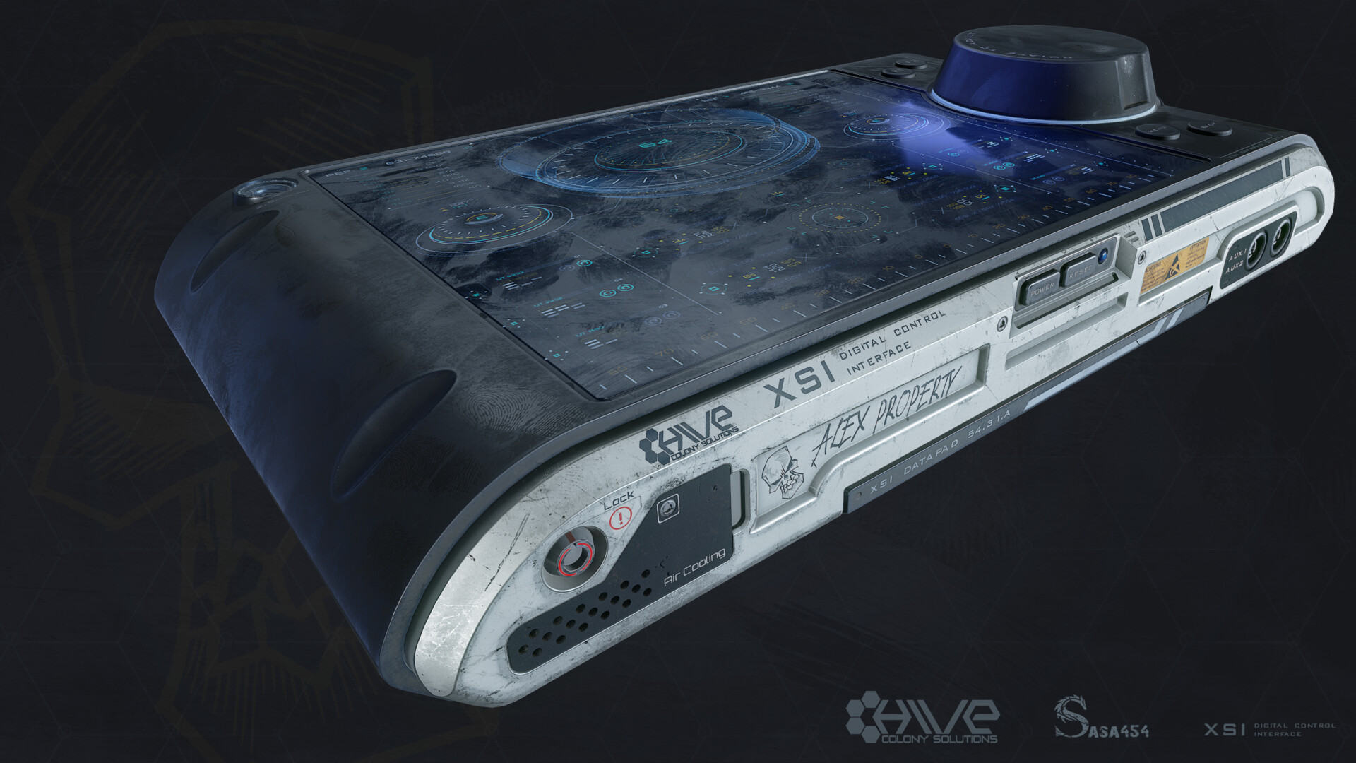 ArtStation - Sci Fi Control Screen