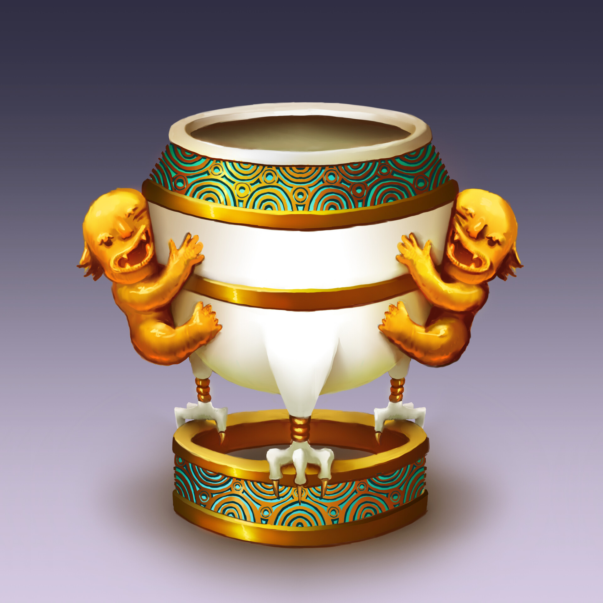 ArtStation - Magical Cooking Pot - A Gift from the Dragon King