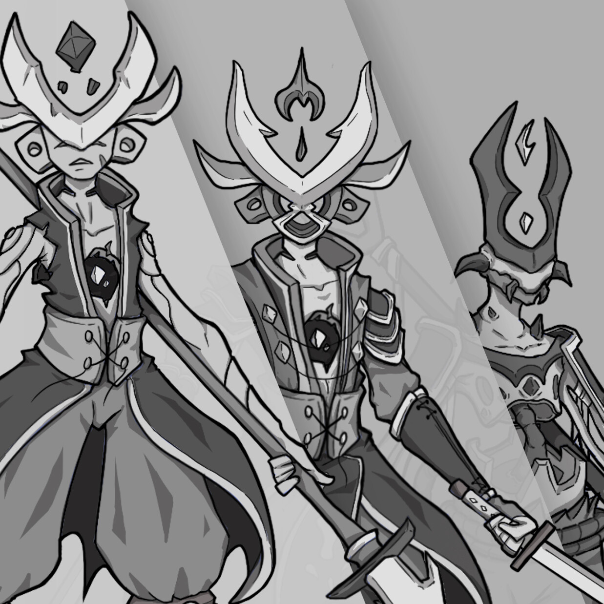 ArtStation - Distorted Samurai (WIP Concept)