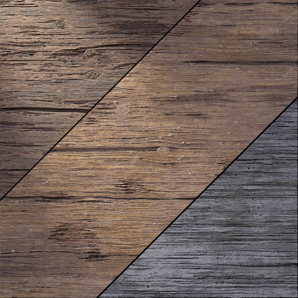 ArtStation - Rough wood materials