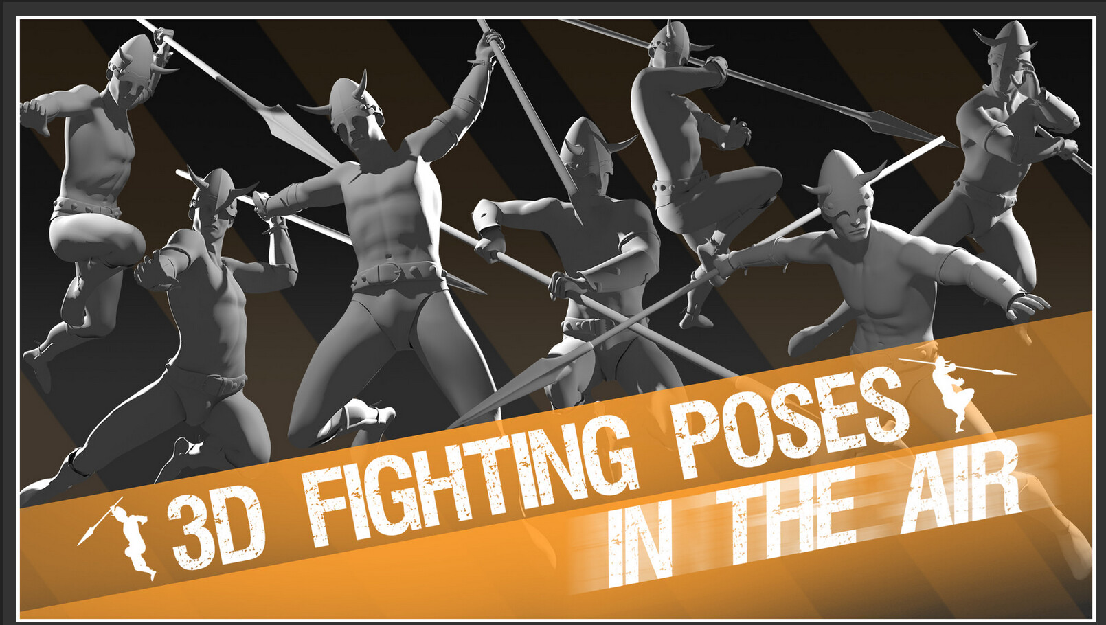 ArtStation - 3D Fighting Poses "In The Air"