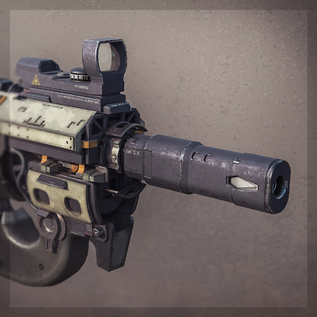 ArtStation - FN P90 - Elijah McNeal Fan Art