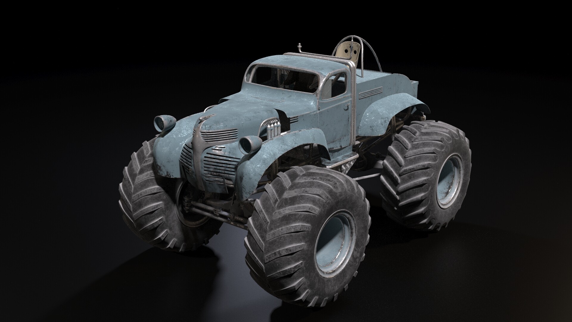 ArtStation - Bigfoot monster truck