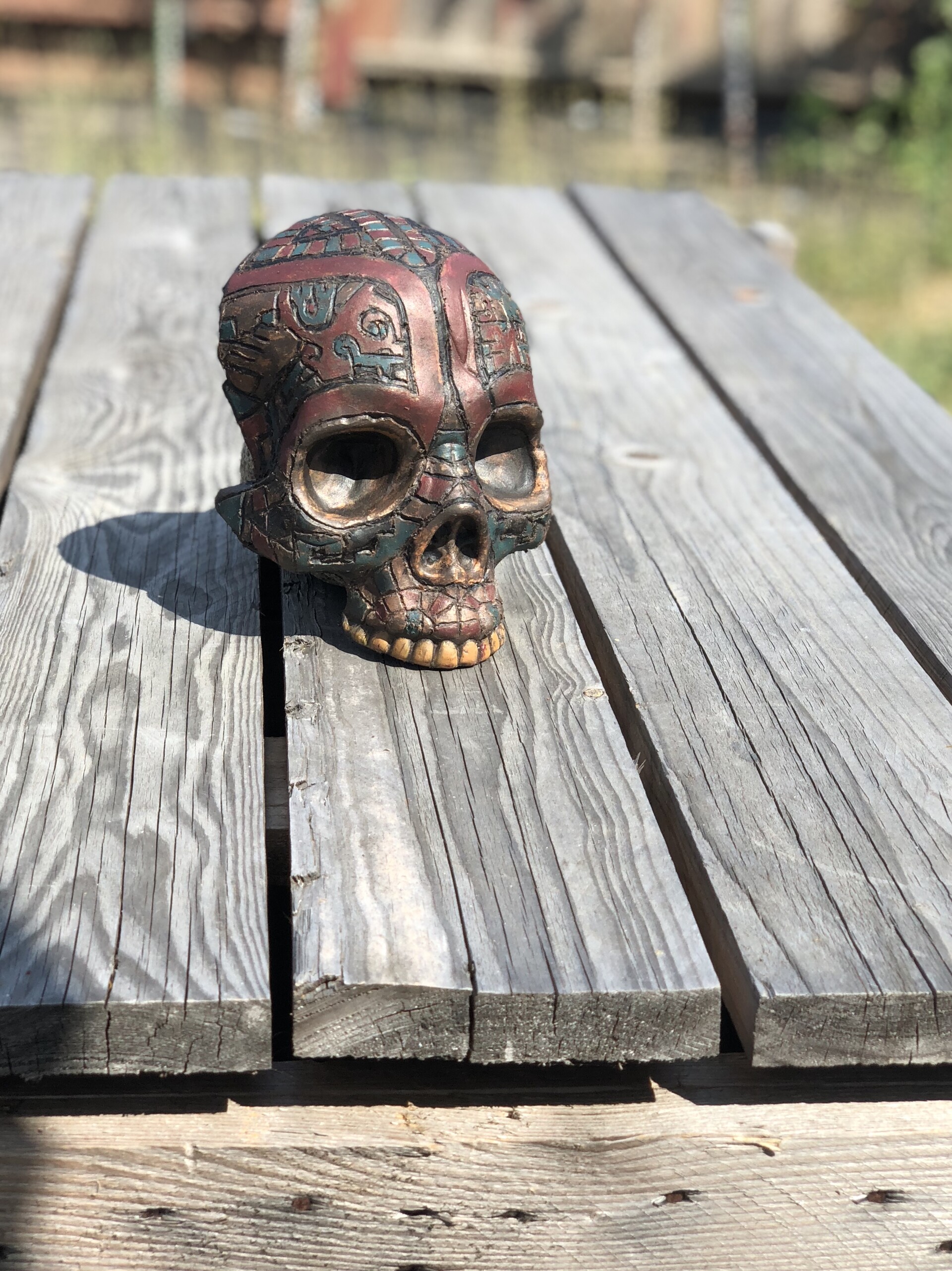 ArtStation - Carved Aztec Skull Prop