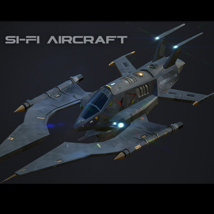 ArtStation - Sci Fi Aircraft 3