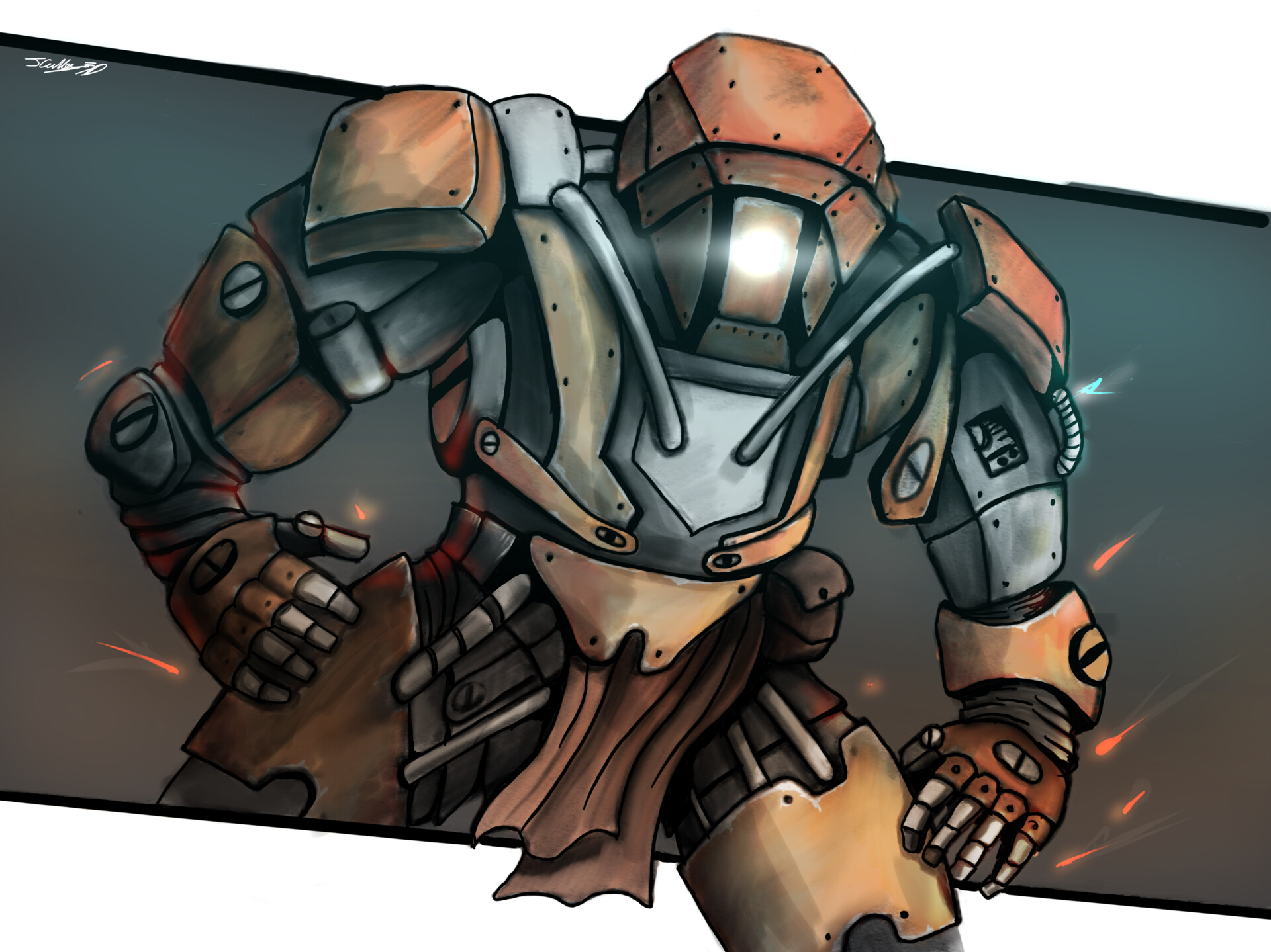 ArtStation - Colossus inspired Comic Artwork