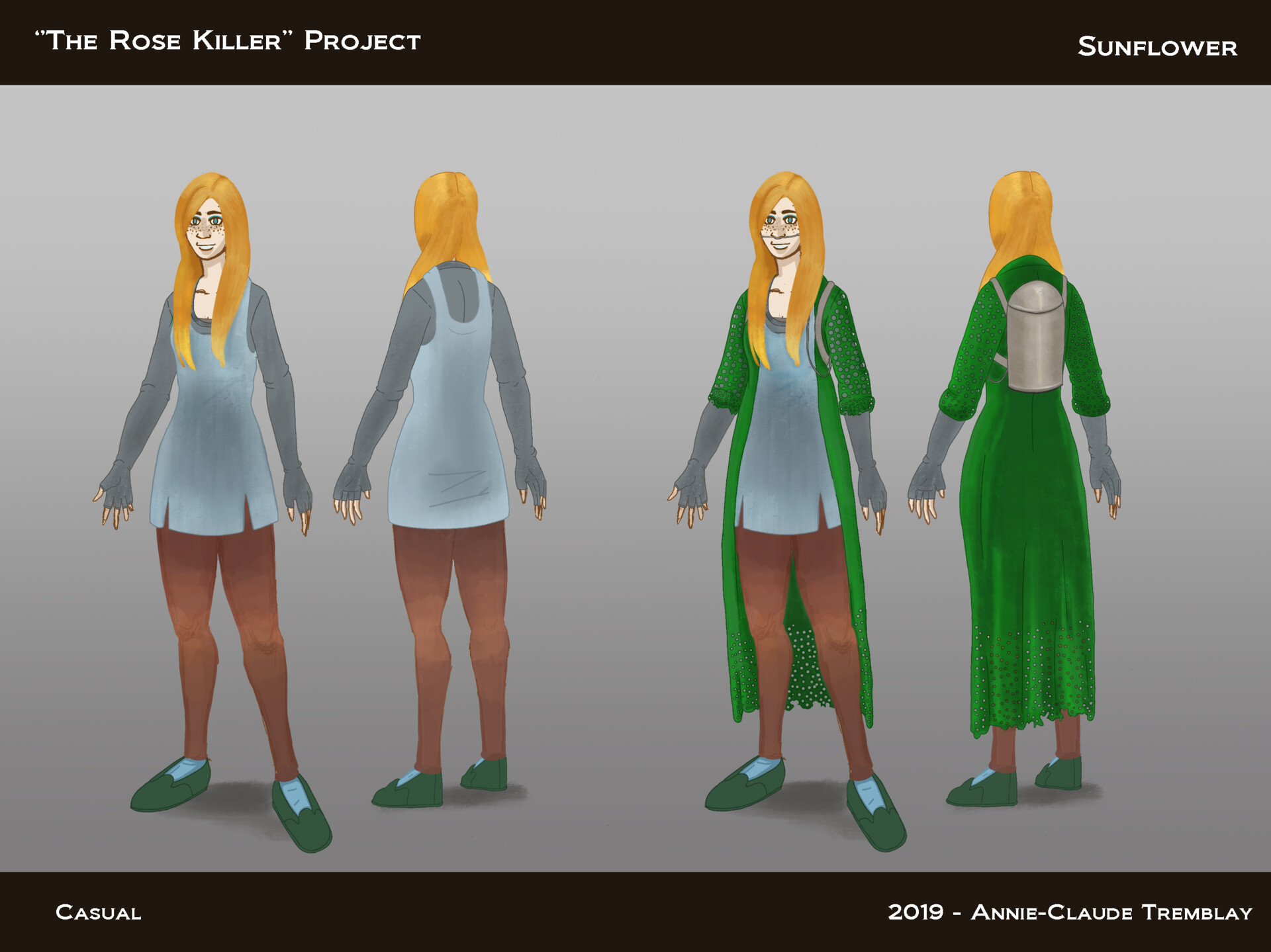 ArtStation - The Rose Killer Project - Sunflower concepts