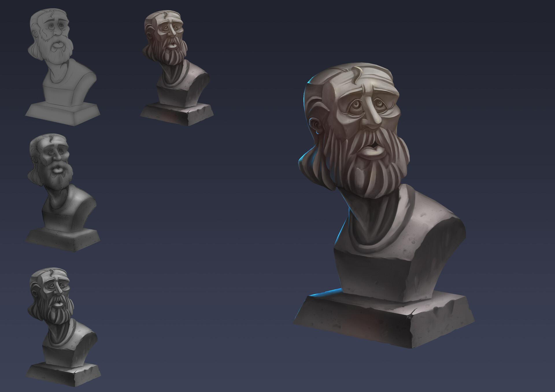 ArtStation - Stylist character Sculpture