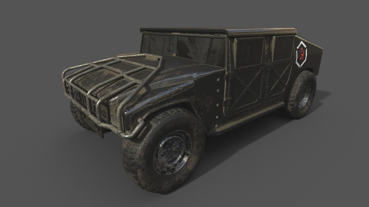 ArtStation - 3D-Military Humvee
