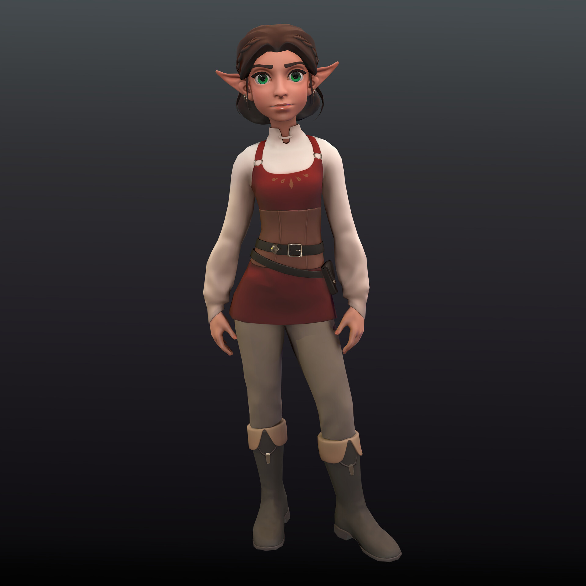 ArtStation - Elf Lowpoly