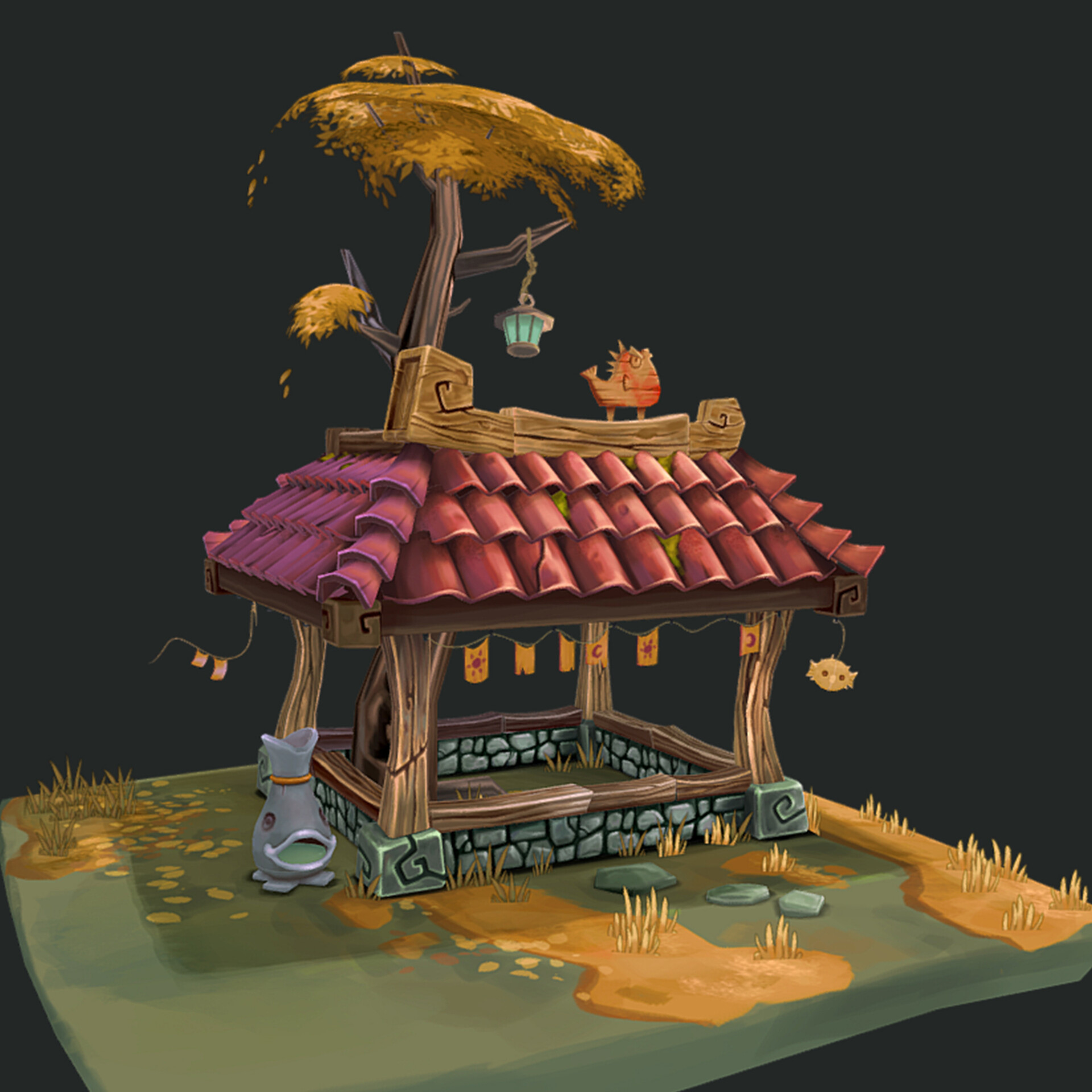 ArtStation - Fish Shrine