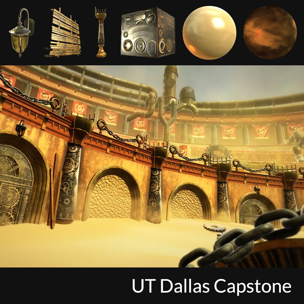 ArtStation - UTD Capstone | Steampunk Colosseum