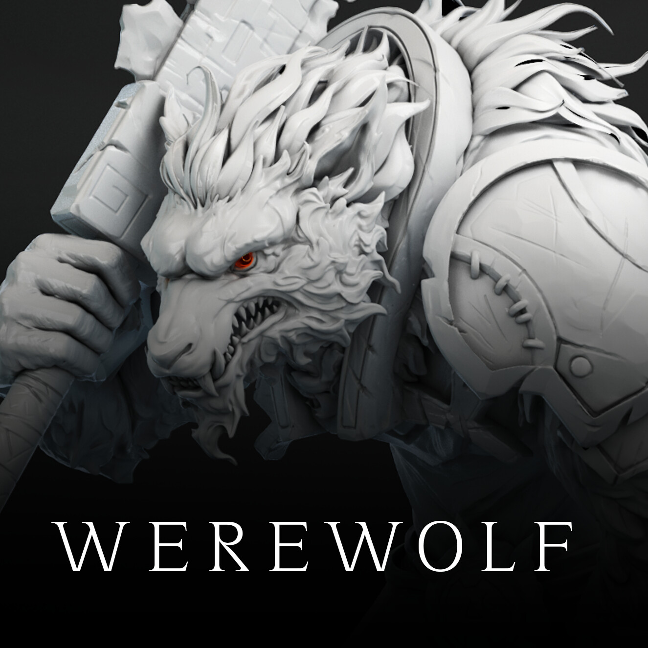 ArtStation - Slouching Werewolf