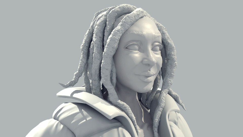 ArtStation - 3D doodle - stylized female