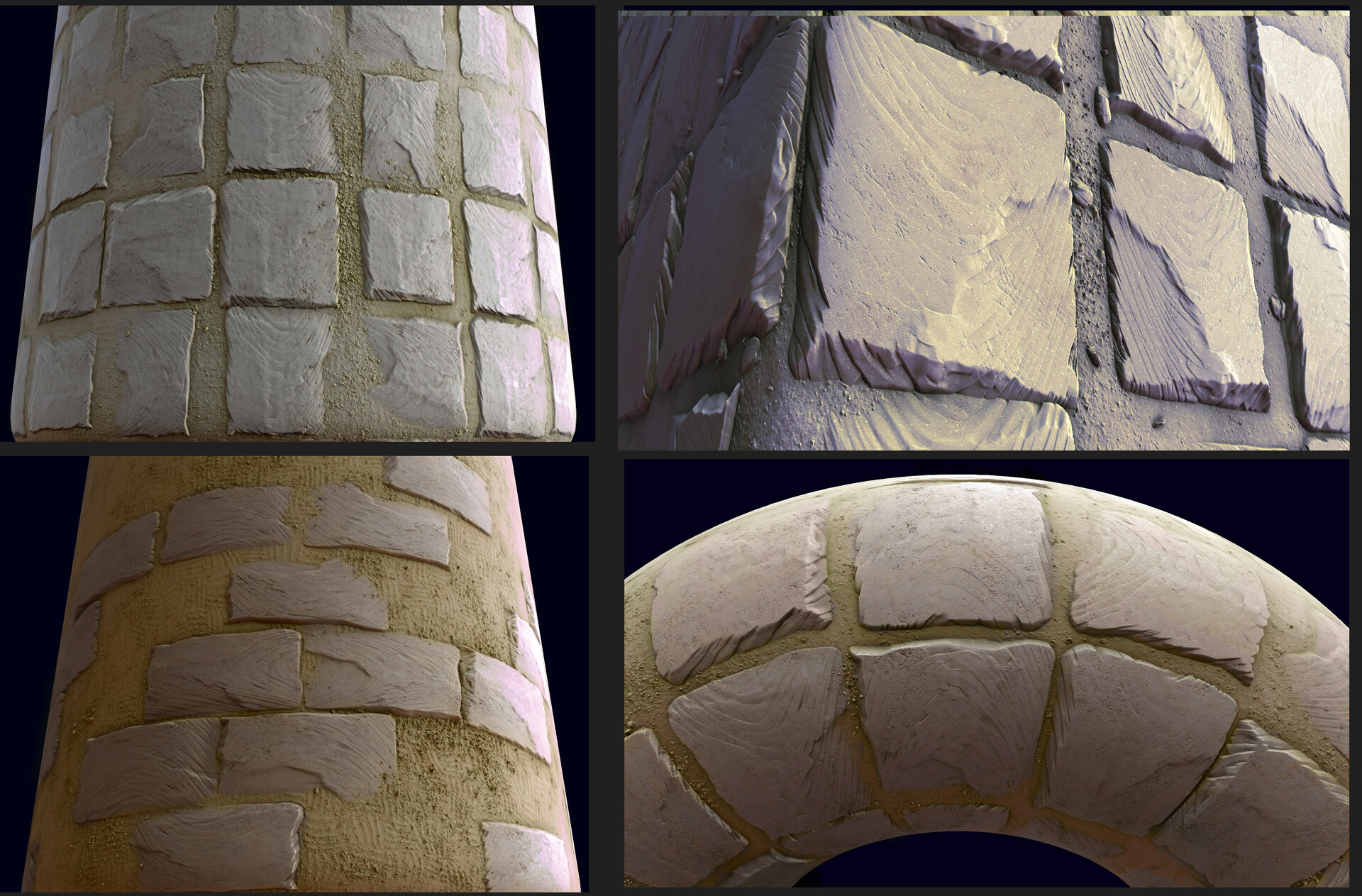 ArtStation - Substance Designer - Ancient Flagstones (WIP)